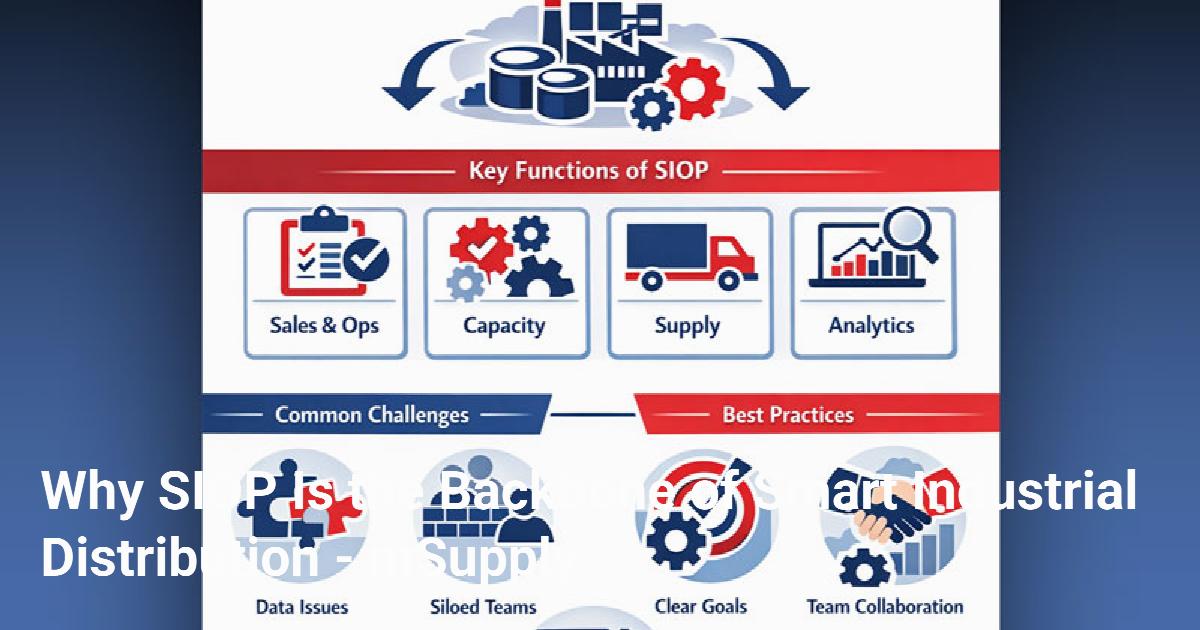 Why SIOP Is the Backbone of Smart Industrial Distribution - mSupply